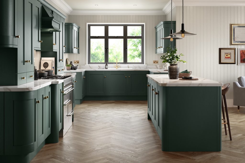 3D – Buckingham Fir Green | Anderson Kitchens and Bathrooms