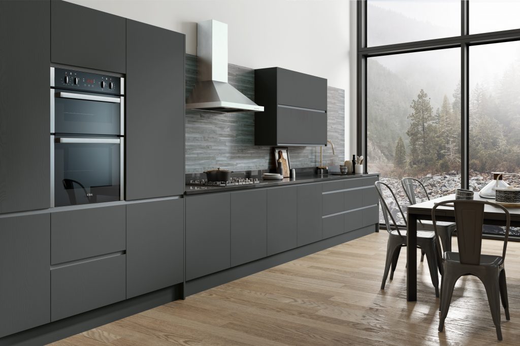 OS Doors Edged Mather – Graphite | Anderson Kitchens and Bathrooms